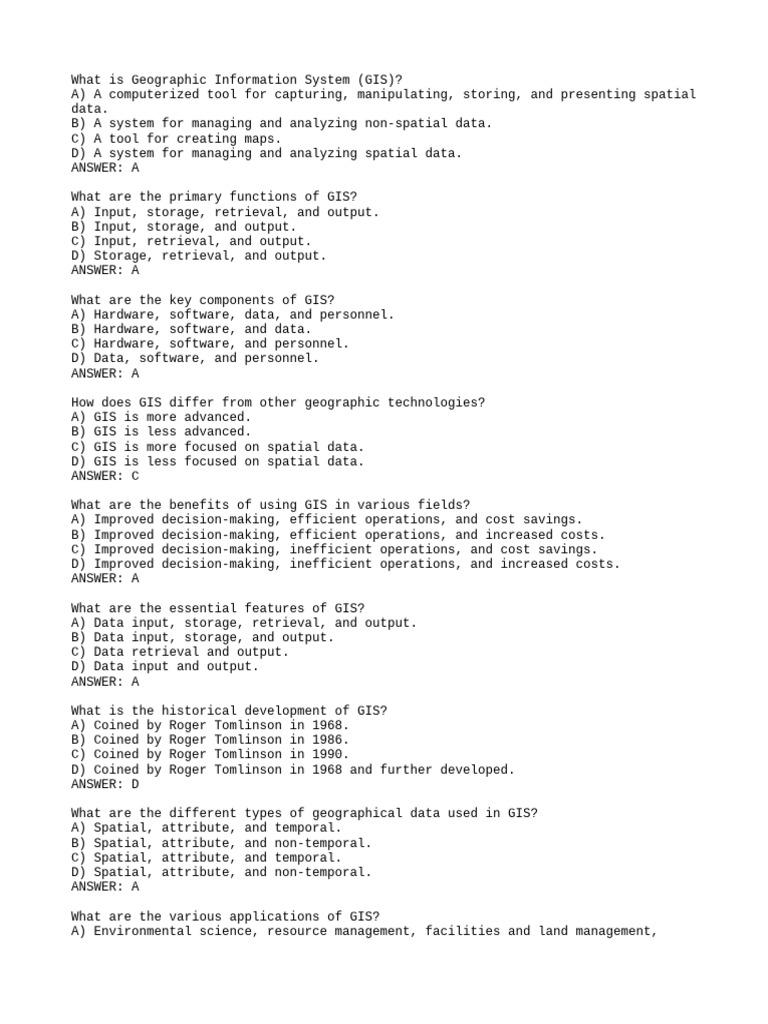 GIS | PDF | Geographic Information System | Databases