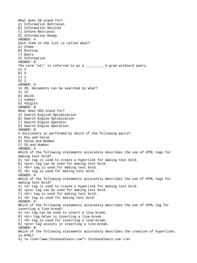 IR | PDF | Information Retrieval | Tag (Metadata)