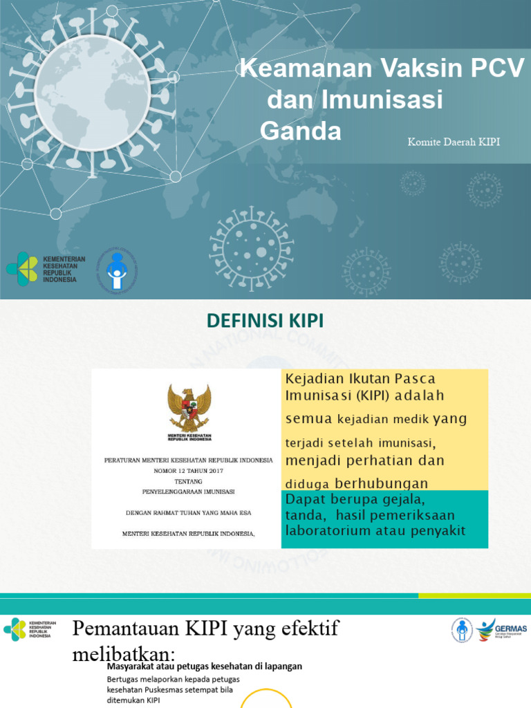 Keamanan Vaksin PCV Dan Imunisasi Ganda | PDF