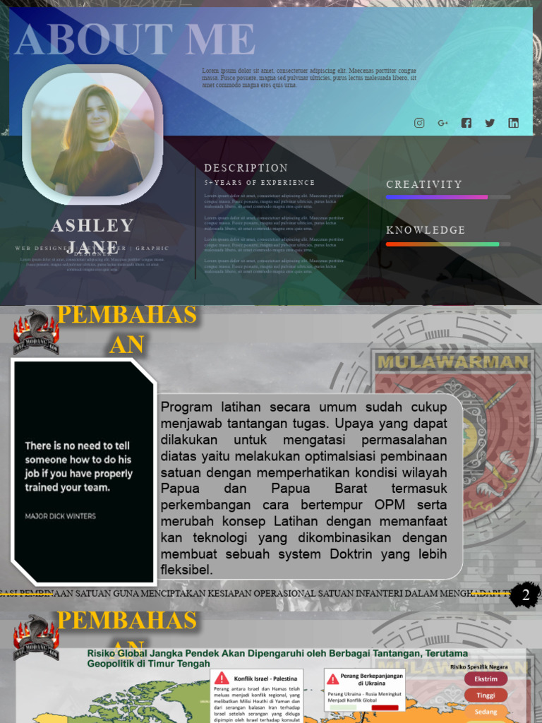 How To Design CV Curriculum Vitae, Resume, Portfolio Business Slide in Microsoft Office 365 ...
