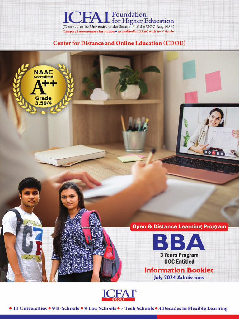 IFHE-Distance BBA Prospectus - July 2024 | PDF | Business | Visa Inc.