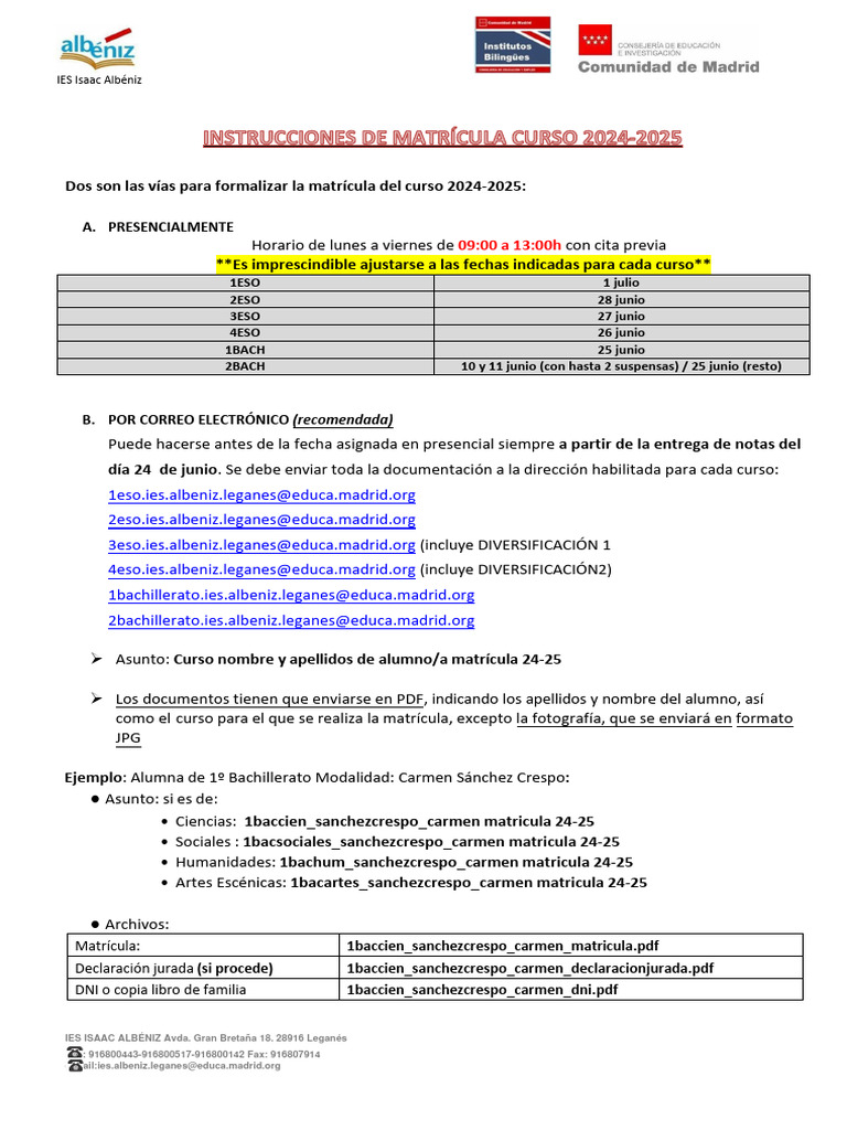 1 Instrucciones | PDF