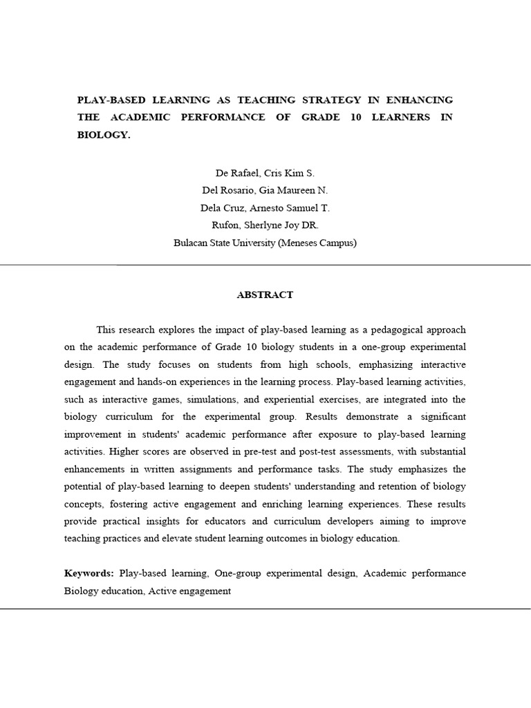 IMRAD | PDF | Learning | Pedagogy