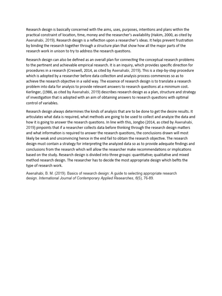 Research Design Is Basically Concerned With The Aims | PDF | Data | Inquiry