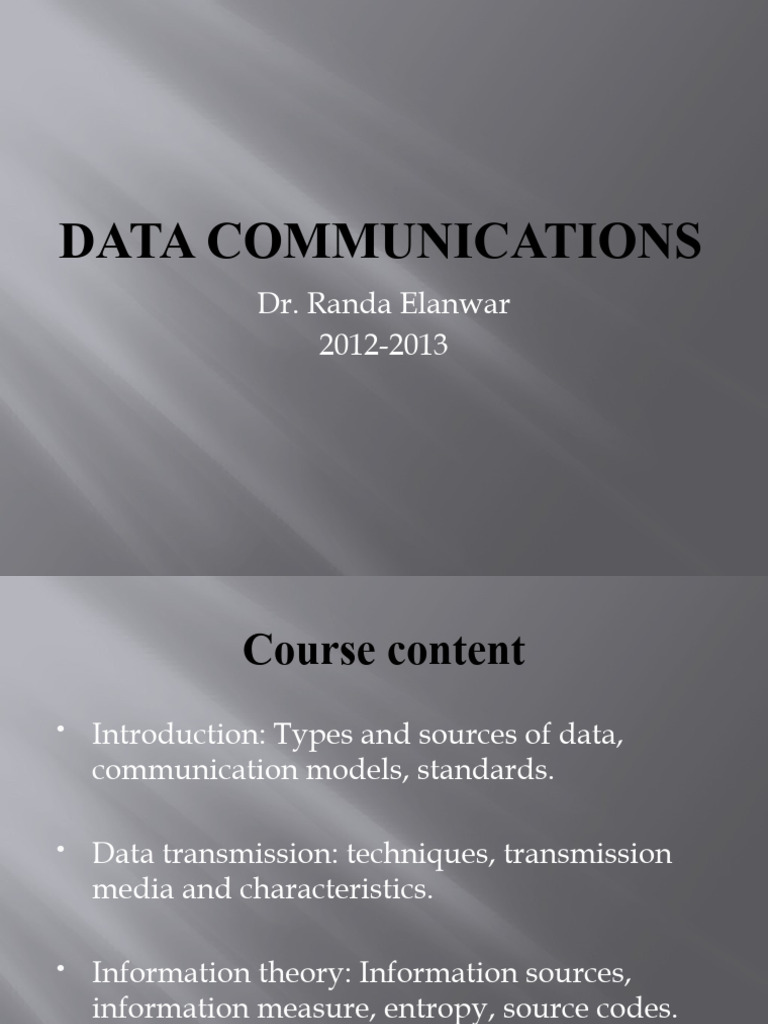 Datacomm12 150201044917 Conversion Gate01 | PDF | Transmission Medium | Computer Network