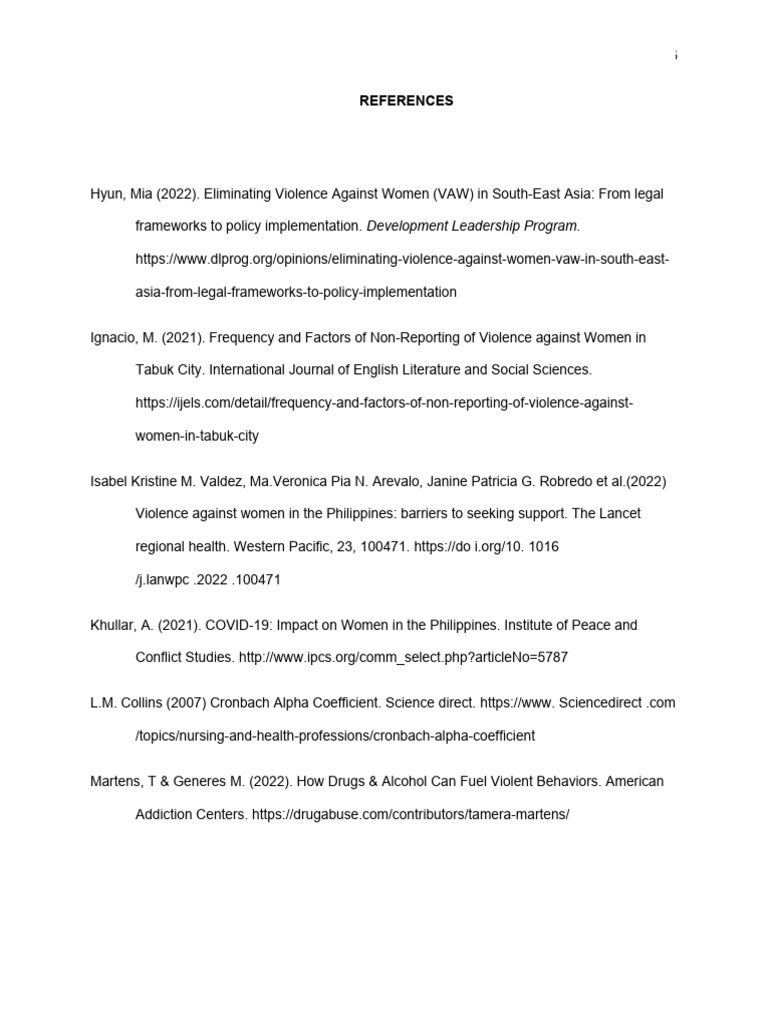 References | Download Free PDF | Violence