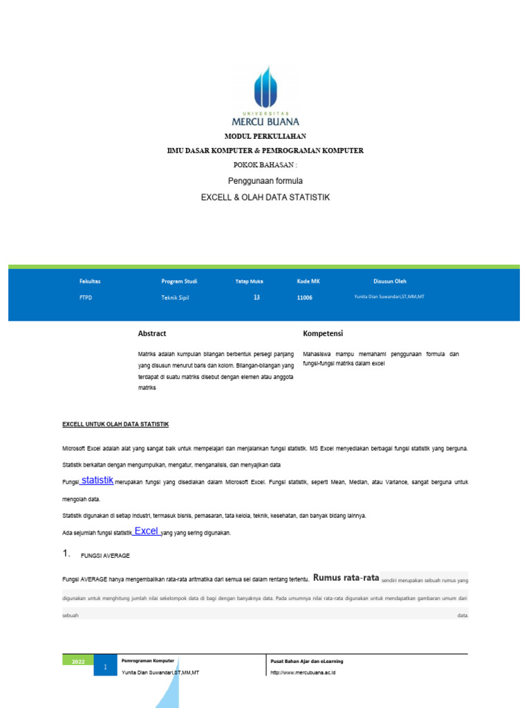 Modul Pemrograman Komputer (TM13) | PDF