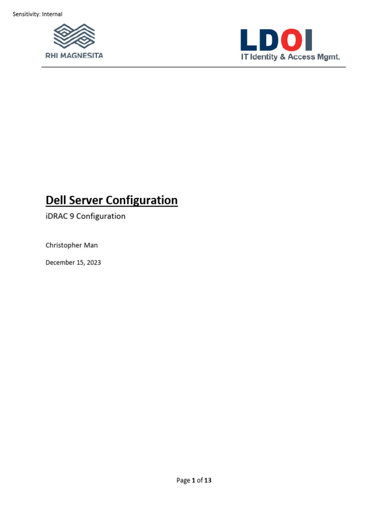 Dell Idrac Configuration Pdf Domain Name System World Wide Web