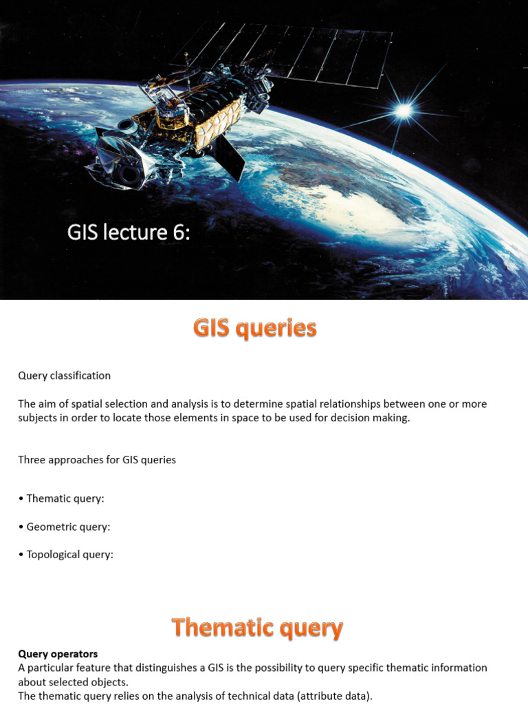 Lecture 6 GIS Ss | PDF | Geographic Information System | Clay