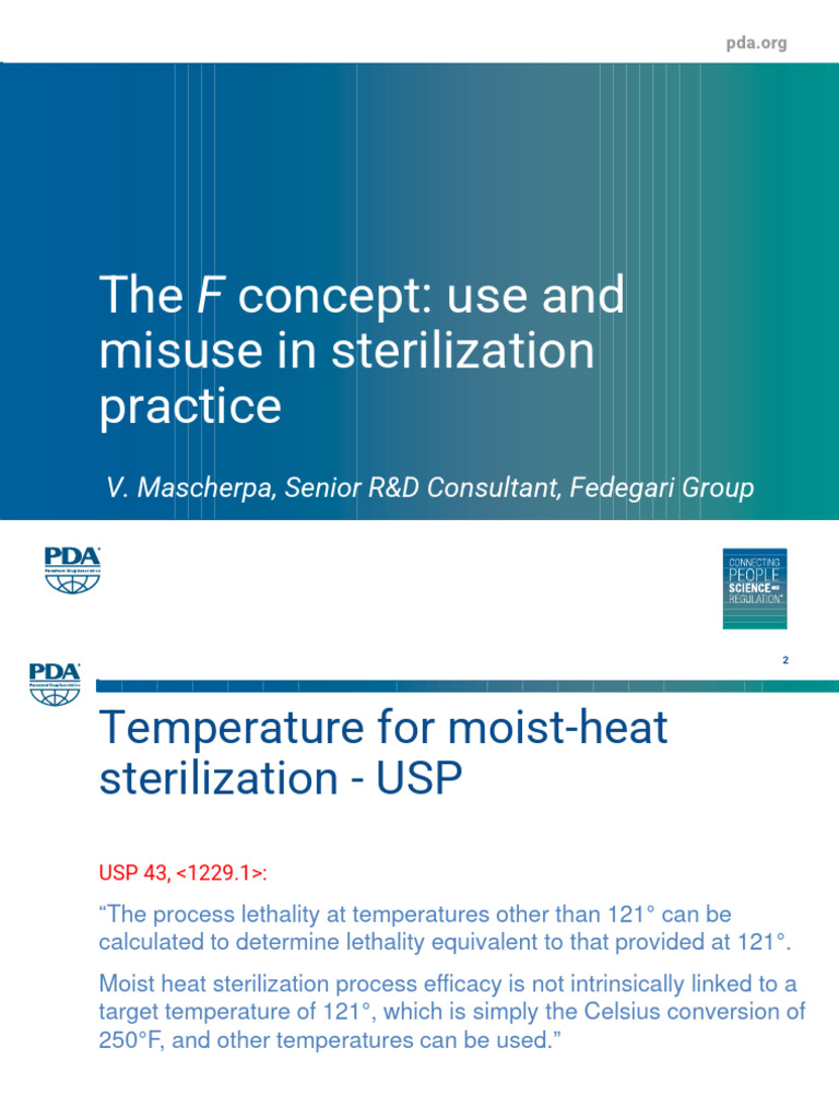 Day 2 0900 1030 Vittorio Mascherpa The F Concept Use and Misuse of It in Sterilization Practice ...