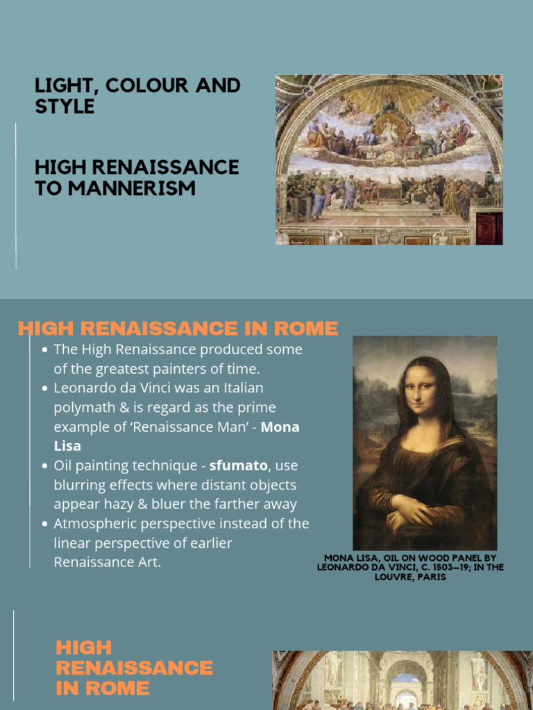 High Renaissance Art History 2 | PDF | Renaissance Art | Leonardo Da Vinci
