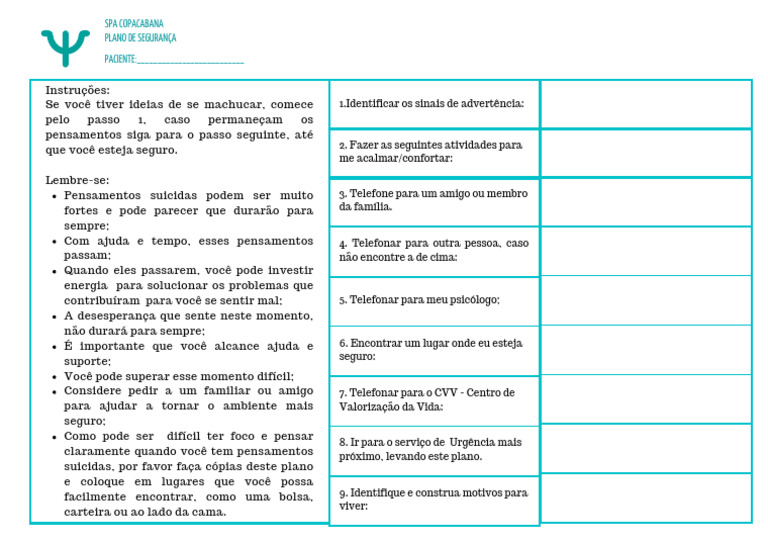 Registro de Pensamentos Disfuncionais (RPD) Psicologia Cognitivo ...