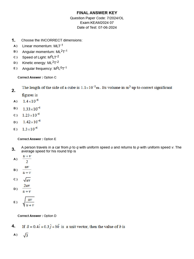 Final 07 06 | Download Free PDF | Applied And Interdisciplinary Physics | Physical Quantities