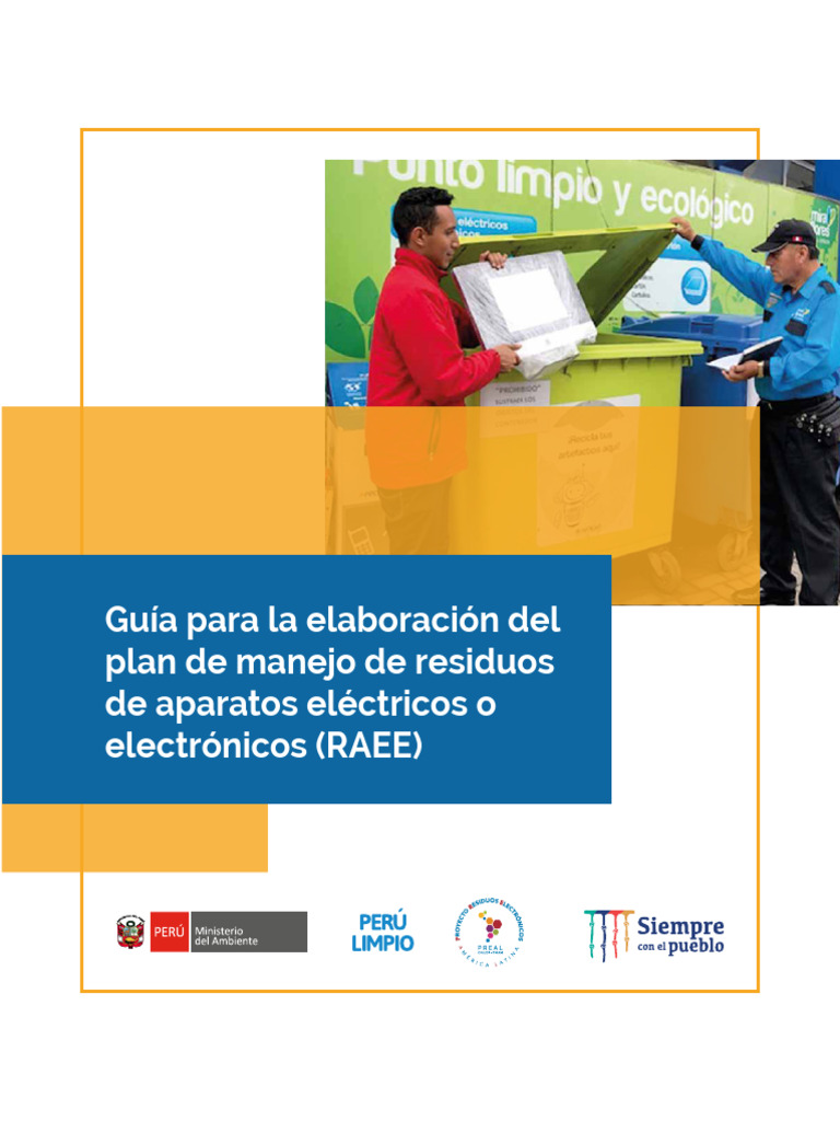 GUIA-PLAN-DE-MANEJO-RAEE | PDF | Residuos | Economias