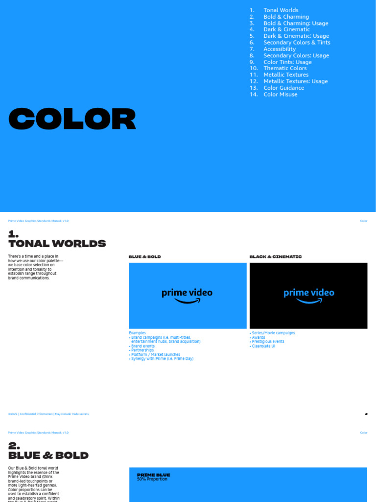 Primevideo Styleguide 03 Color-2 | PDF | Communication Design | Graphic Design