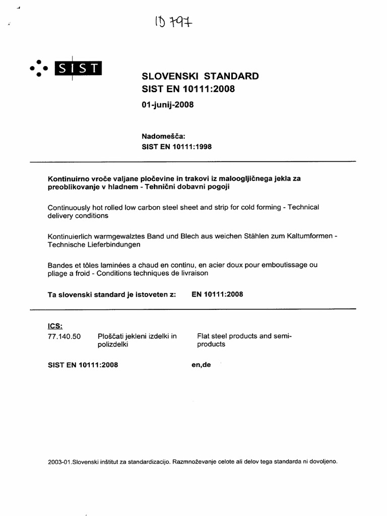 Sist en 10111 2008 | PDF