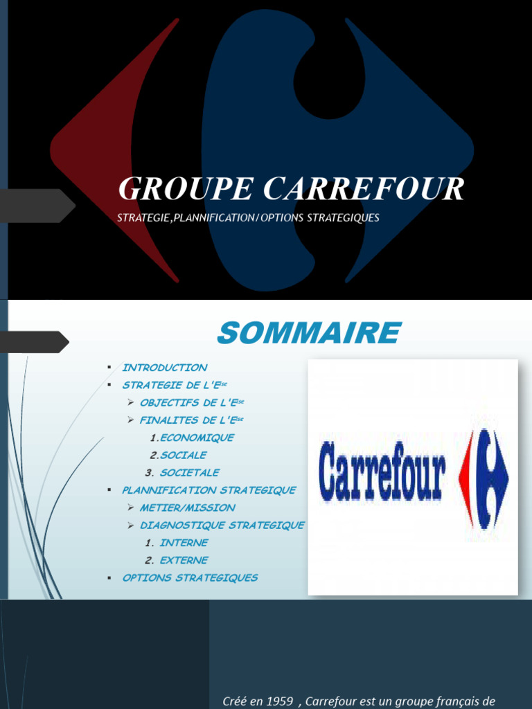 Stratégie et Planification de Carrefour | PDF | Économie
