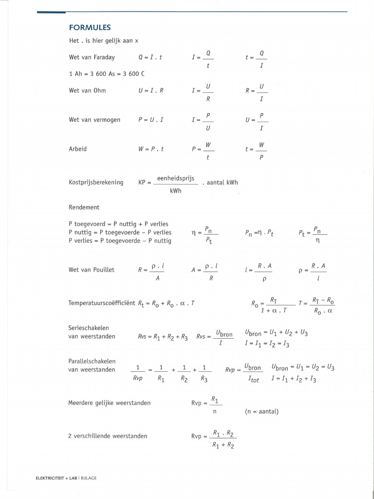 Formuleblad Basis | PDF