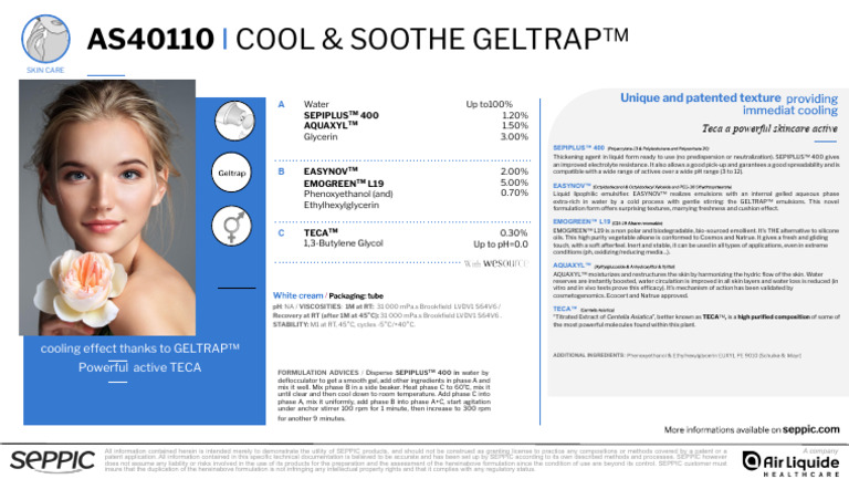 AS40110_Cool-and-Soothe-Geltrap | PDF | Emulsion | Pharmaceutical ...