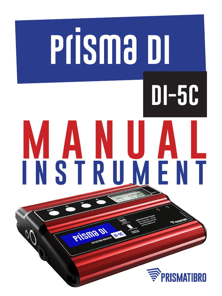 DI-5C Instrument User Manual | PDF | Battery Charger | Electrical Engineering
