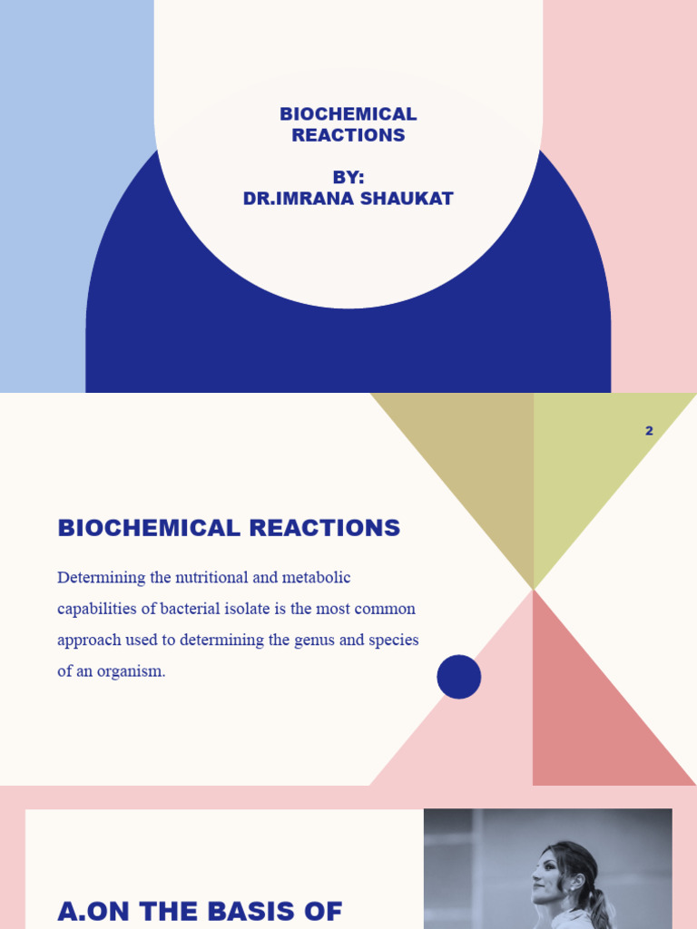 Biochemical Reactions | PDF | Catalase | Staphylococcus