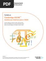 Cambridge O Level Add Maths Syllabus 2025 | PDF | Factorization ...