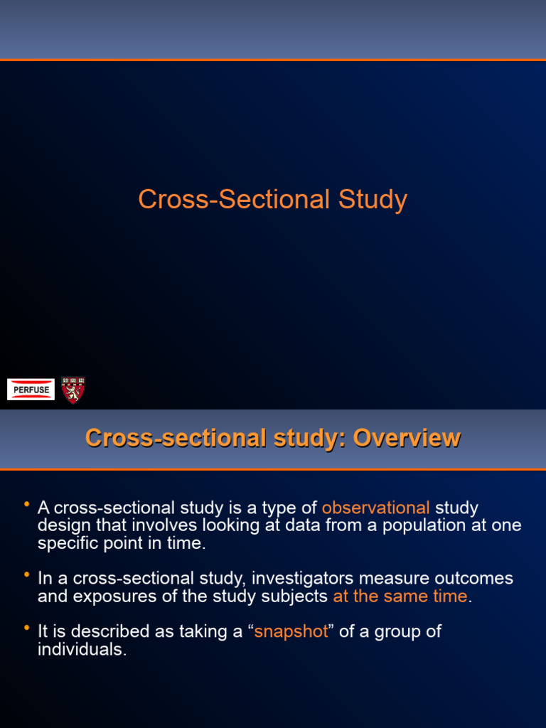 Cross Sectional Study V2 Pdf Sampling Statistics Research Methods