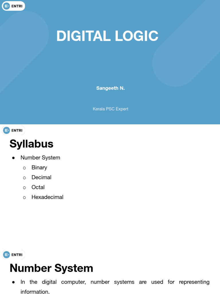 Number System01 | PDF | Byte | Bit