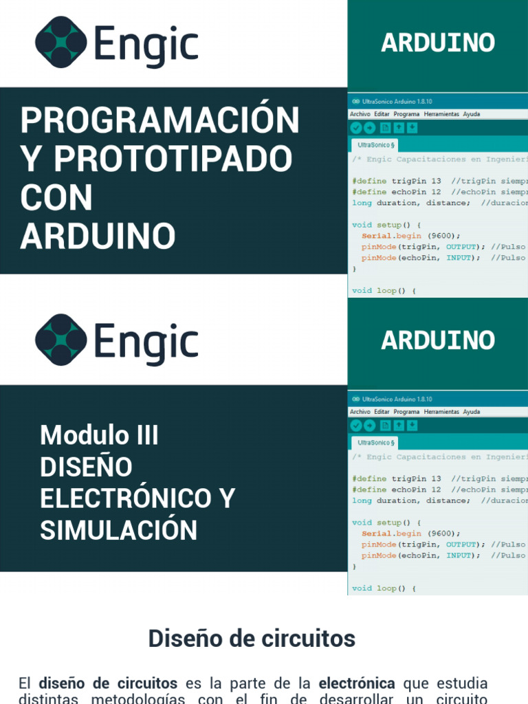 Modulo III Diseño Electrónico y Simulación | PDF | Electrónica | Arduino