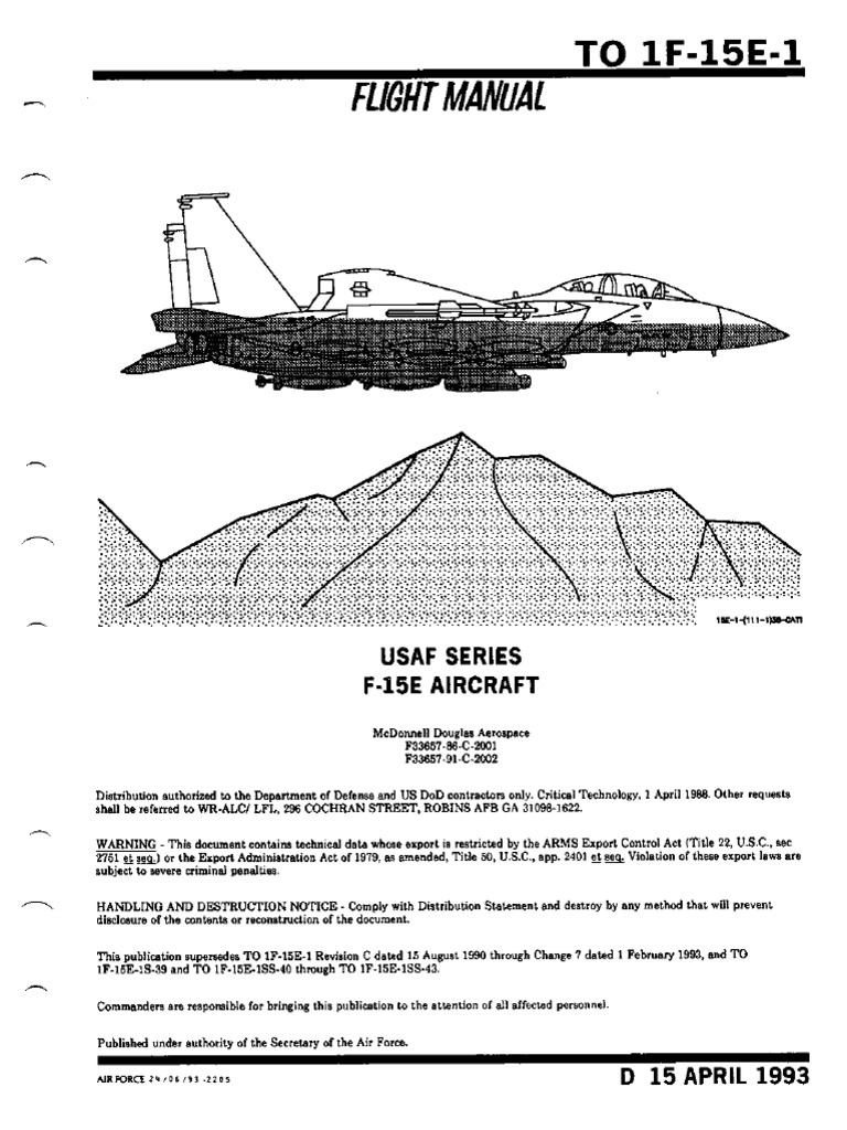 F-15E Flight Manual | PDF
