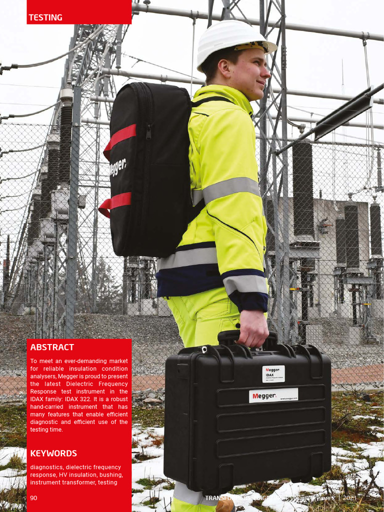 Megger IDAX 322: DFR Testing Excellence | PDF | Transformer ...