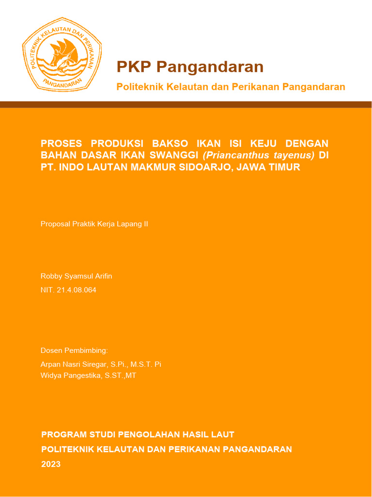 Proses Produksi Bakso Ikan Keju Swanggi | PDF