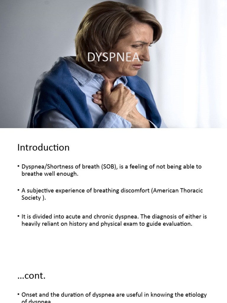 Dyspnea | PDF | Respiration | Pulmonology