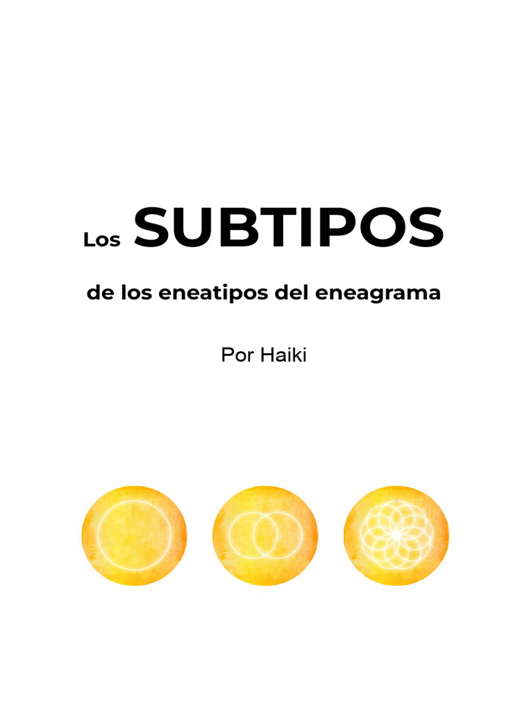 Los SUBTIPOS de Los Eneatipos Del Eneagrama | PDF | Eneagrama de la personalidad | Amor