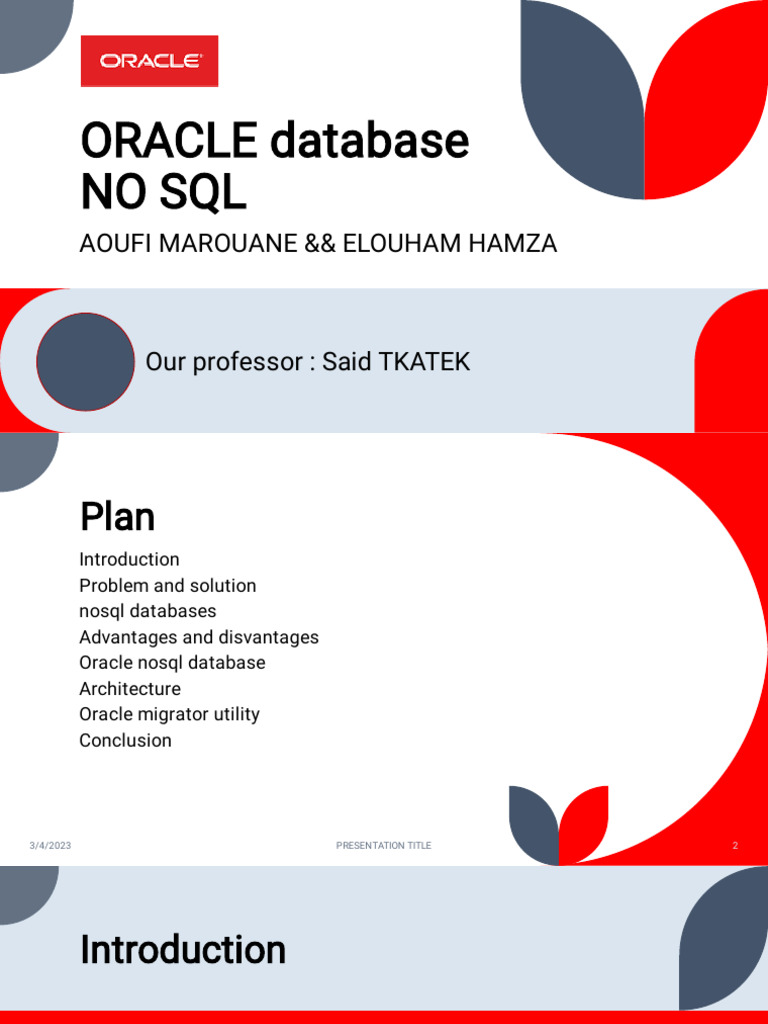 Oracle Database No SQL-1 | PDF | No Sql | Databases