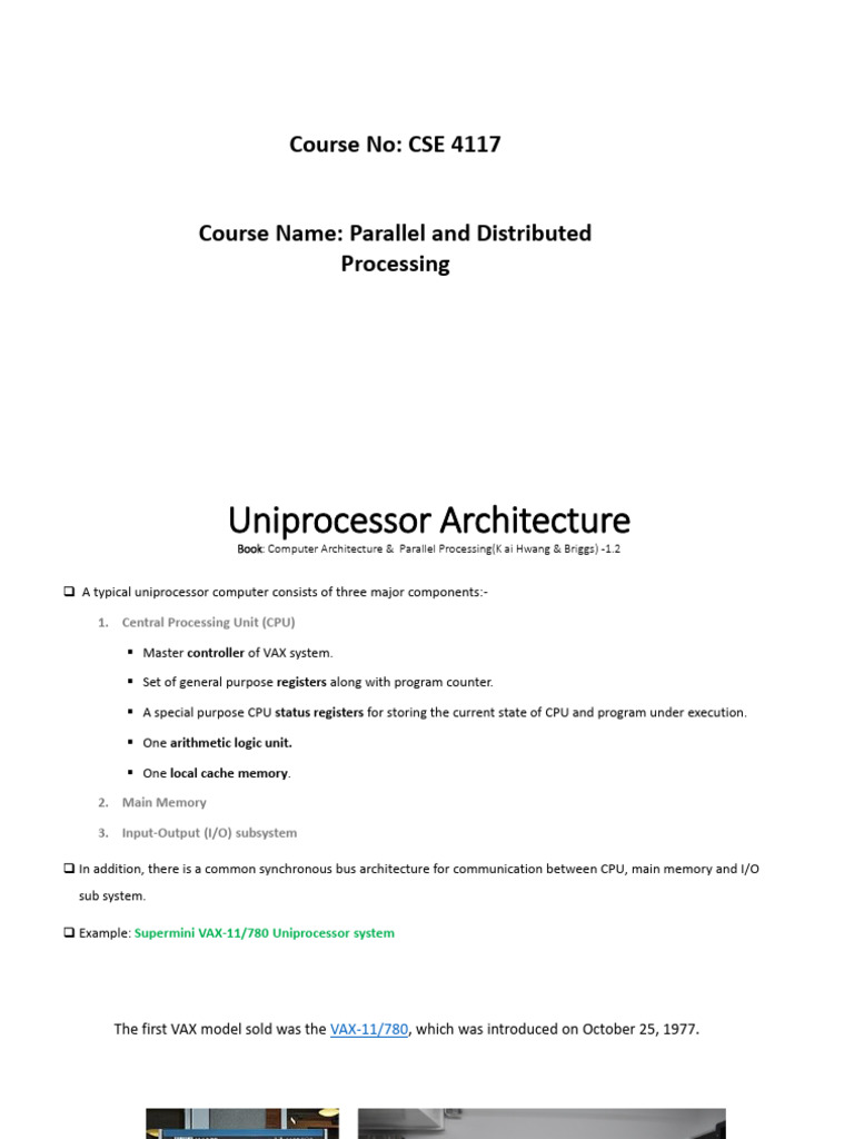 Lecture-2 Uniprocessor | PDF | Process (Computing) | Central Processing Unit