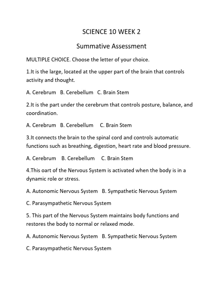 Week 2 Summative Science 10 | PDF | Menstrual Cycle | Organ (Anatomy)