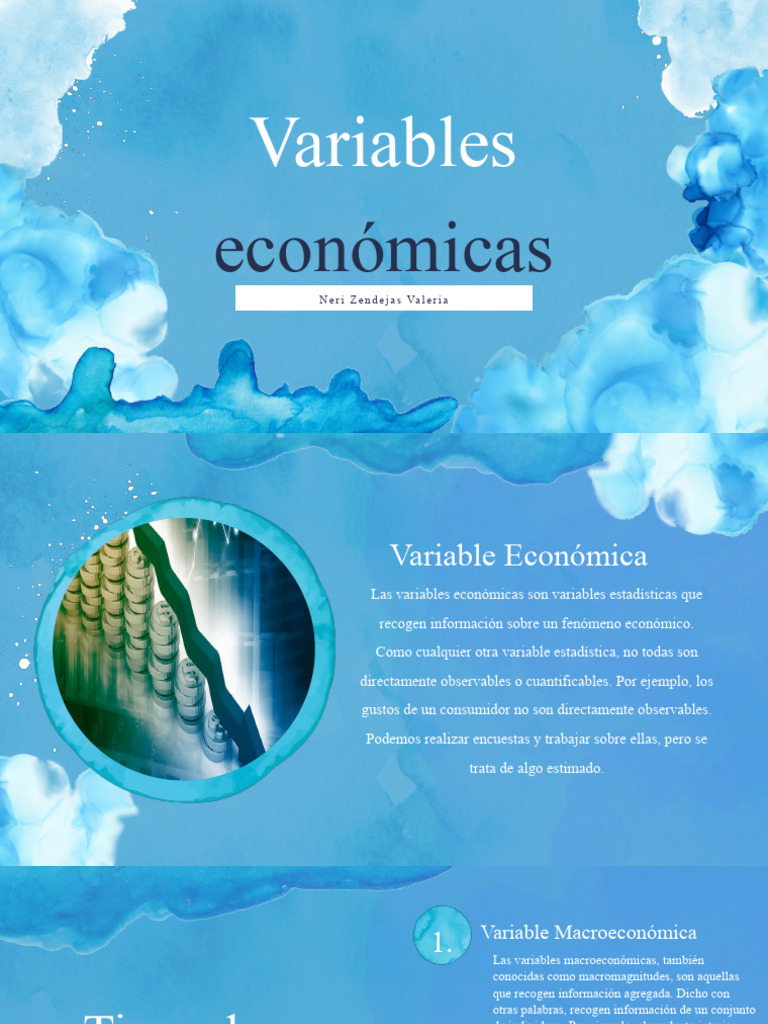 Variables Económicas | PDF | Producto Interno Bruto | Macroeconómica
