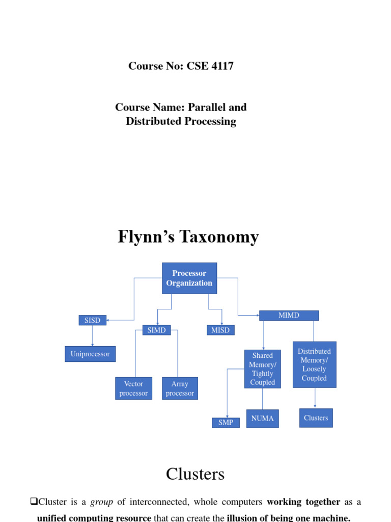 Lecture-6 Cluster | PDF | Computer Cluster | Information Technology Lecture-6 Cluster | PDF | Computer Cluster | Information Technology