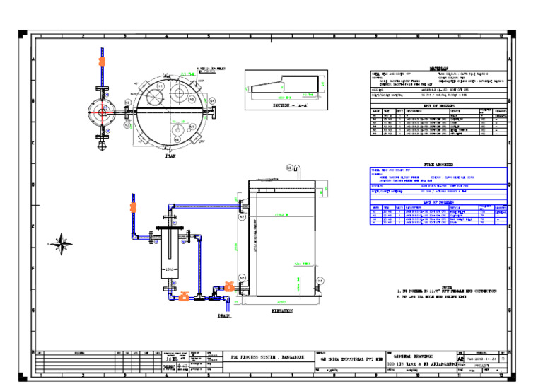 Tank and Fumeabsorber Arrangent Drw-Model | PDF