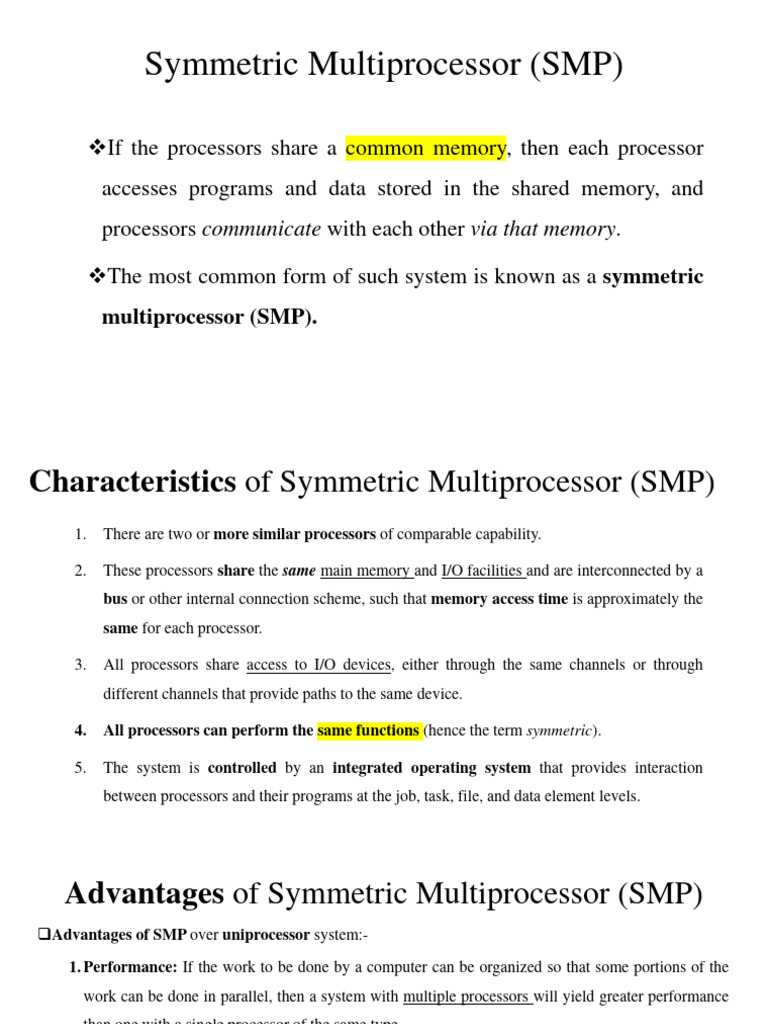 Lecture-7 SMP NUMA Cache Coherence | PDF | Cpu Cache | Central ...