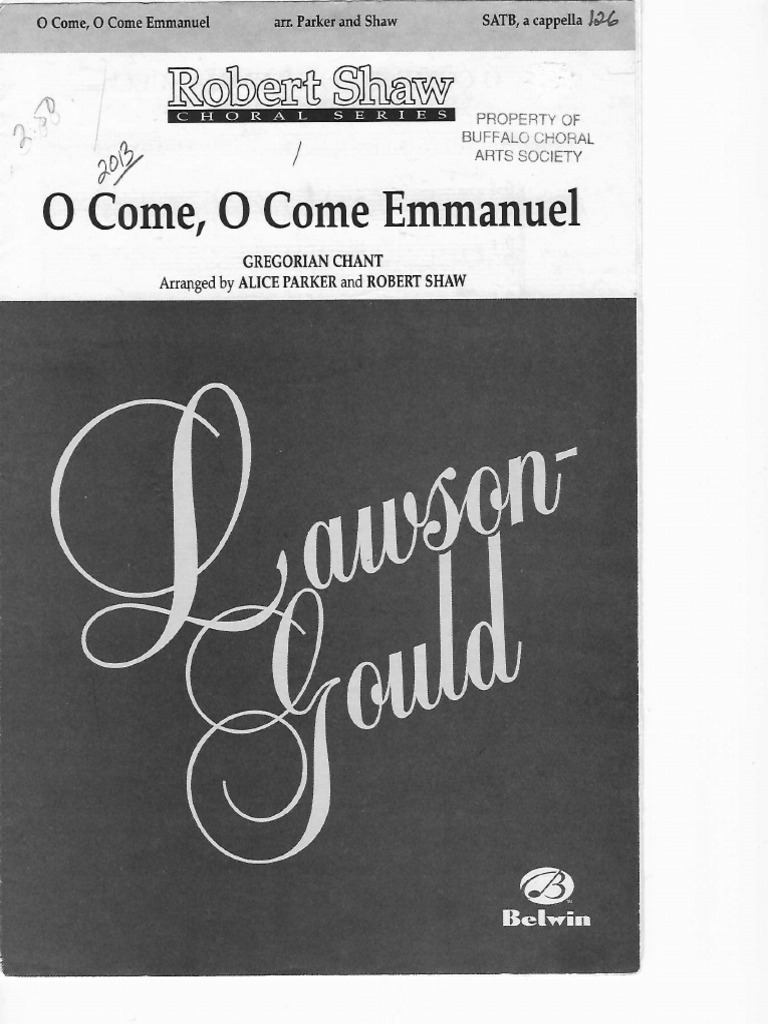 Shaw - O Come, O Come Emmanuel | PDF