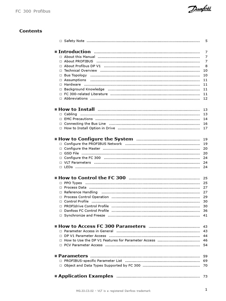 MG33C302 DP Operating Instruction FC300 2005 | PDF | Mains Electricity | Electricity