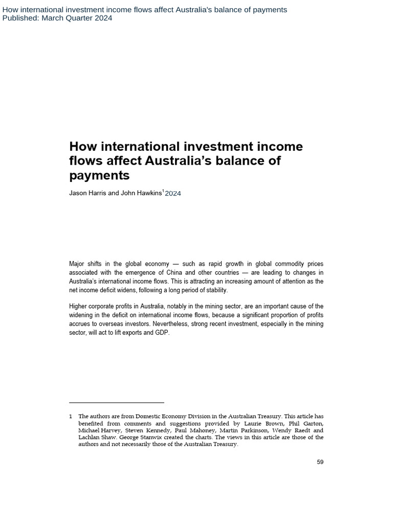 AT3 Eco Case Study Final | PDF | Investing | Balance Of Payments