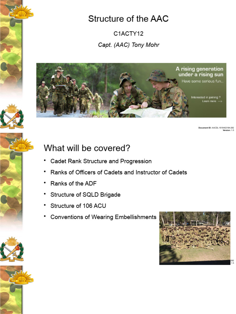 C1ACTY12 - Presentation 004 - Structure of the AAC | Download Free PDF ...