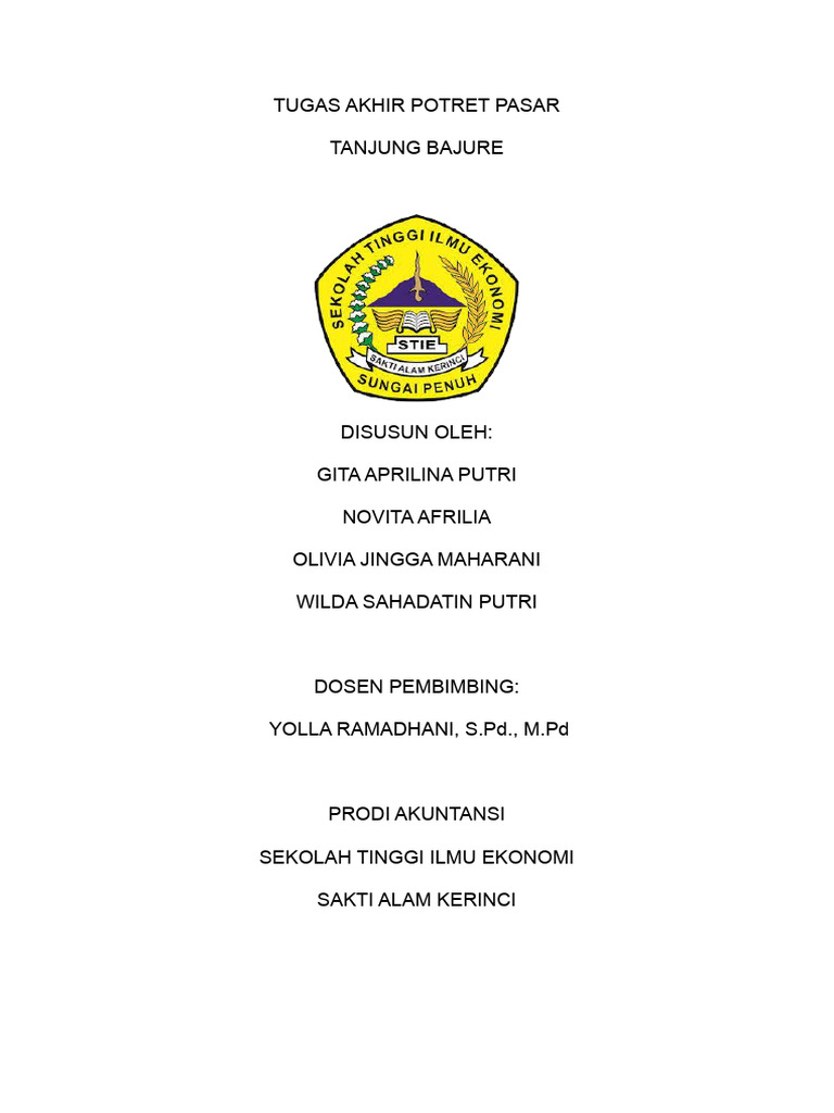 Analisis Pasar Tanjung Bajure | PDF