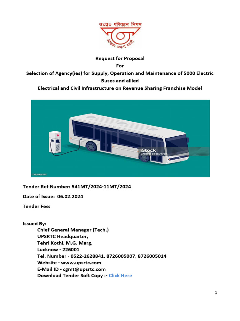 Tender Documents | PDF | Request For Proposal | Business