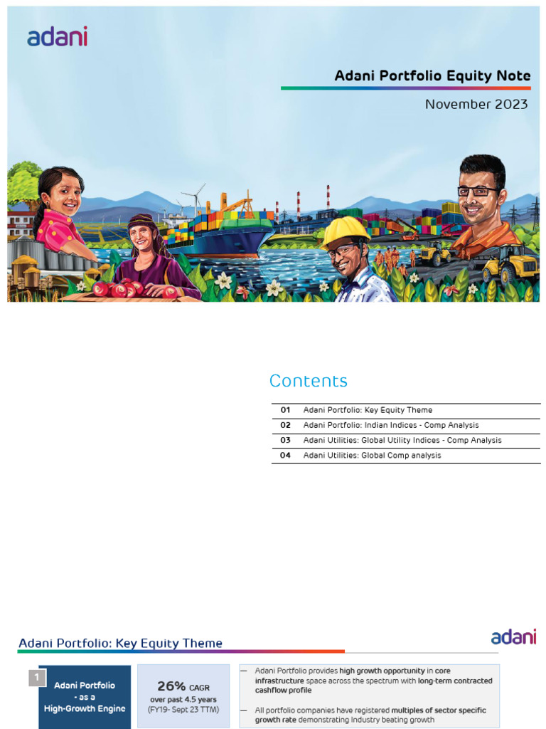 Adani Portfolio Equity Note H1 FY24 | PDF | Debt | Interest
