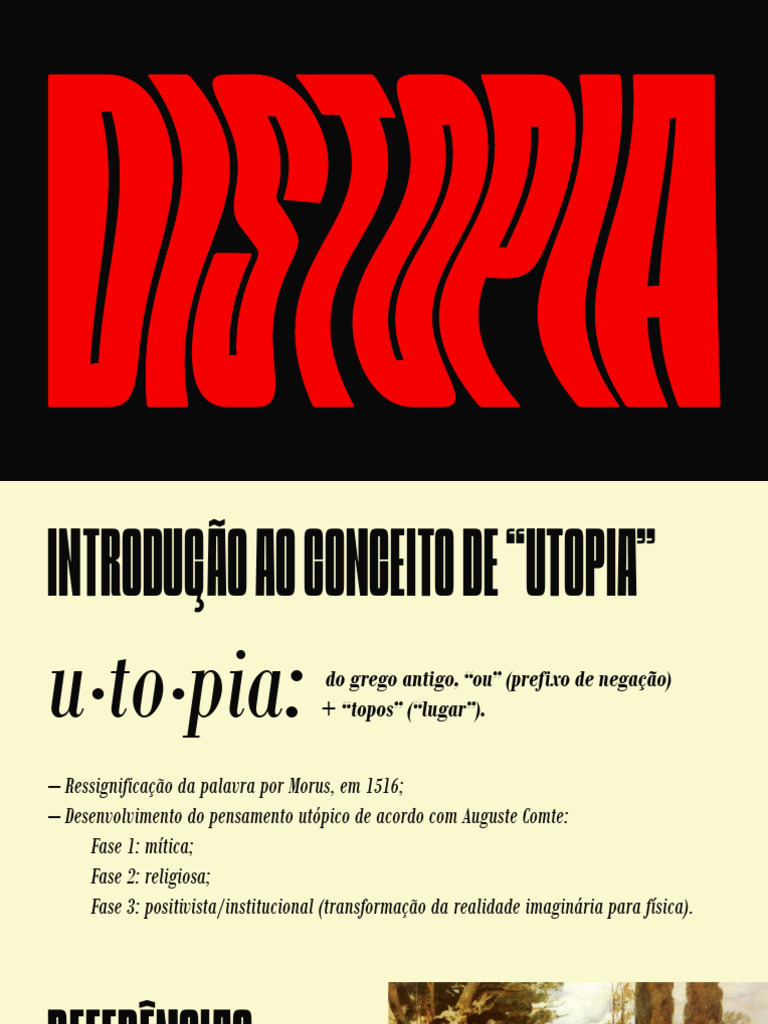 Apresentacao Distopia | PDF | Utopia | Distopia