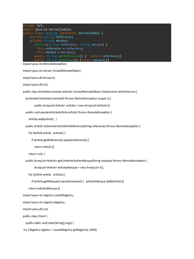 TP3 Rmi | PDF | Computing | Software